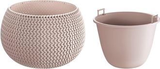 Prosperplast Corino Bruna Vase SPLOFY 37 cm Sand 37/M9