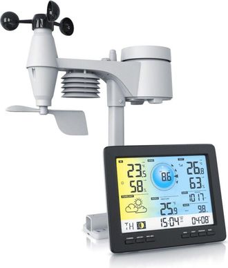 Brandson Brandson - Wetterstation mit Au&szlig;ensensor, Profi Funkwetterstation mit Au&szlig;en Messstation, Wetterdaten per App