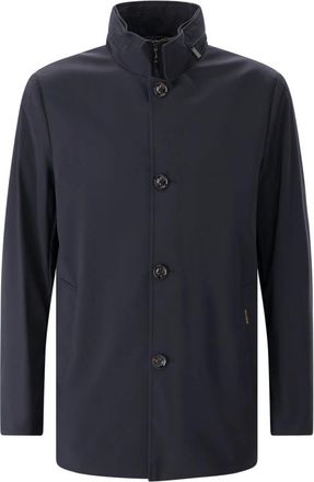Moorer Homme, Manteaux, Bleu, Taille: 2XL Single-Breasted Manteaux
