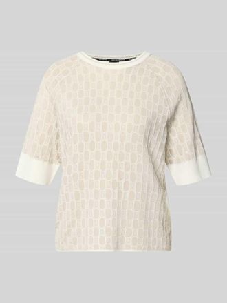 Marc Cain Relaxed Fit Bluse aus Viskose-Mix mit Allover-Logo-Detail