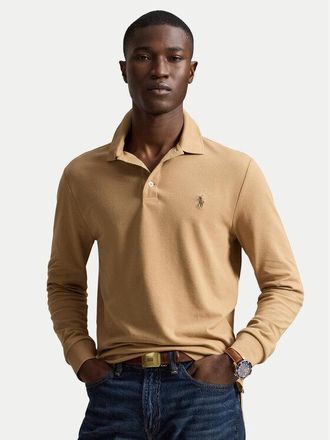 Polo Ralph Lauren Poloshirt 710955081500 Dunkelbeige Slim Fit