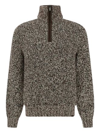 Paul & Shark Pullover mit Rei&szlig;verschluss - Braun