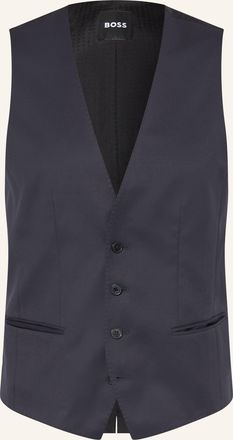 HUGO BOSS Anzugweste Huge Slim Fit blau