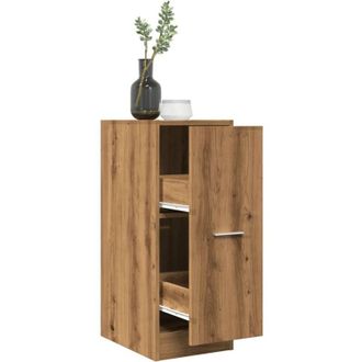 vidaXL Armoire dapothicaire chêne artisanal bois dingénierie - Vidaxl
