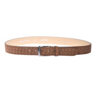 Baldinini Gewebter Wildleder-G&uuml;rtel mit Print - - Accessories - Herren - Braun - 110 CM