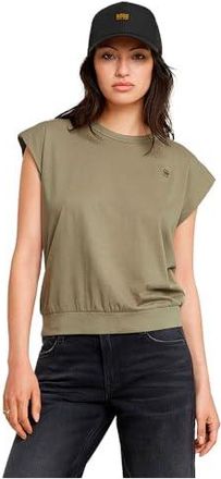 G-Star G-Star Femme Top Open Back Loose Sleeveless, Vert (ensis green D26147-D626-6057), XXS