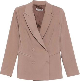 D.exterior Femme, Vestes, Brun, Taille: 36 FR Blazer crois&eacute;