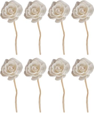 Cabilock Aromatherapie Diffusorstäbchen Blumen-Design 8 Stück Rattan Stäbchen Für Ätherische Öle Und Raumduft Ideal Für Wohnzimmer Schlafzimmer Und Küche