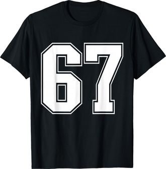 BDAZ 67 wei&szlig;e Buchstaben T-Shirt