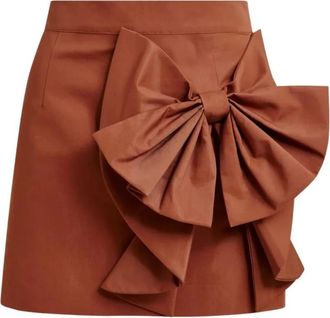 Essentiel Joyous Bow Minirock - - Skirts - Damen - Braun - XS