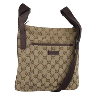 Gucci Sac bandouli&egrave;re en toile Pre-owned - Femme - Pre-owned - Beige - Taille: ONE Size