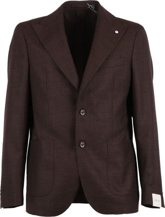 L.B.M. 1911 button-fastening blazer - Braun