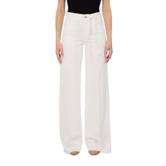 Liu Jo Femme, Pantalons, Blanc, Taille: W26 Wide Pantalons