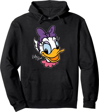 Disney Daisy Duck Big Face Retro Character Trip Matching Pullover Hoodie