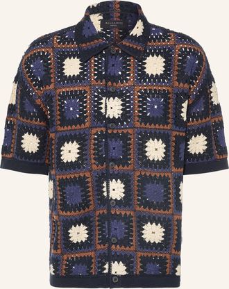 AllSaints Allsaints Strick-Overshirt Mandon blau