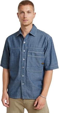 G-Star G-Star Homme Chemise Double Pocket Relaxed, Bleu (rinsed D24603-D558-082), XXL