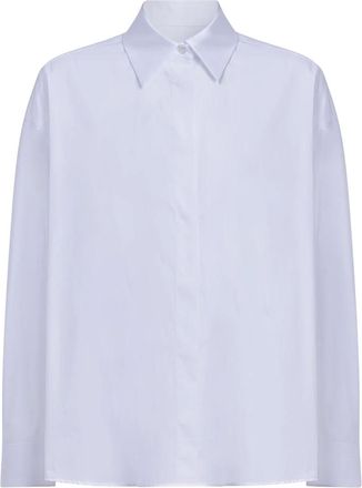 Dondup Femme, Blouses et Chemises, Blanc, Taille: 36 FR Cotton Silk Shirt