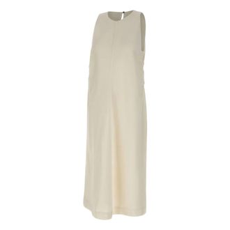 HUGO BOSS Femme, Robes, Blanc, Taille: 44 FR C-Delinna Midi Dress