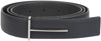 Tom Ford G&uuml;rtel - Slim T Reversible Belt Blue - Gr. 100 - in Blau - f&uuml;r Damen