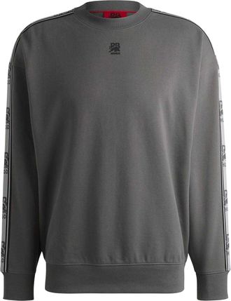 HUGO BOSS Hugo - Red Label Sweatshirt f&uuml;r Herren, Streifen mit Logo, Baumwolle (Grau)