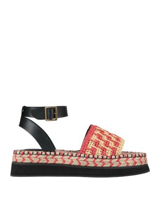 Farm Rio RED CROCHET FLATFORM ESPADRILLE