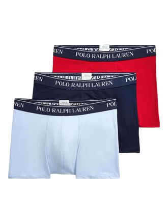 Polo Ralph Lauren lot de trois boxers à bande logo - Bleu