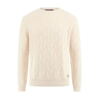 Guess Homme, Pulls, Beige, Taille: XL Pull en Tricot à Câbles