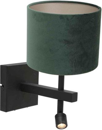 Steinhauer Steinhauer - Applique murale lampe de lecture lampe de lit lampe de chambre textile vert noir mat