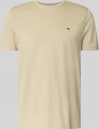 Fynch-Hatton T-Shirt mit Rundhalsausschnitt und Label-Stitching