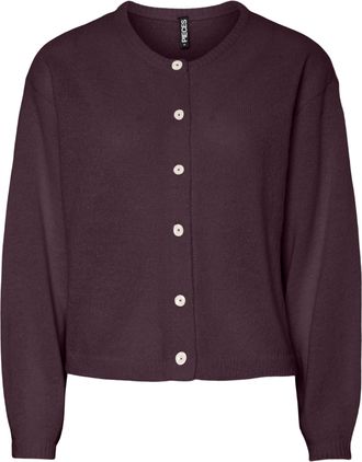 Pieces Pcida Ls O-Neck Knit Cardigan Noos Bc