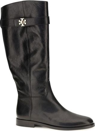 Tory Burch T Lock Riding Boots - Black