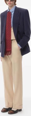 Valentino Garavani gabardine &agrave; boutonni&egrave;re crois&eacute;e - Bleu
