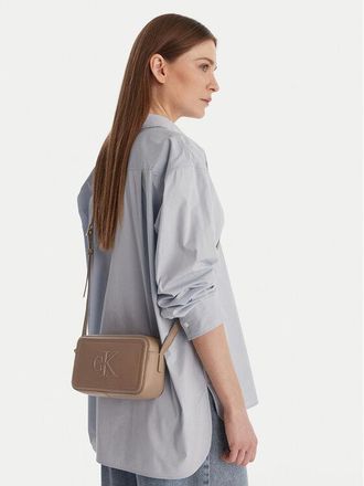 Calvin Klein Handtasche Bold Ck Camera Bag LV04F3220G Beige