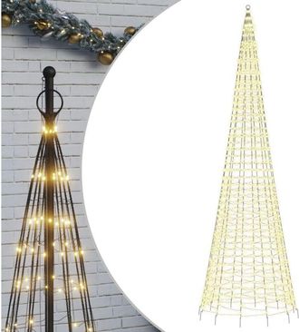 vidaXL vidaXL LED-Weihnachtsbaum f&uuml;r Fahnenmast 1534 LEDs Warmwei&szlig; 500 cm