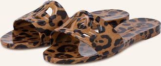 Dolce & Gabbana Pantoletten Mit Cut-Outs braun