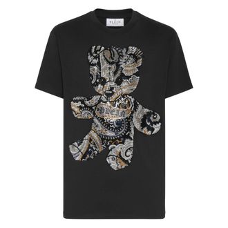Philipp Plein Homme, Tops, Noir, Taille: 4XL T-Chemises