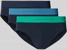 Schiesser Slim Fit Slip aus Baumwoll-Mix im 3er-Pack Modell Rio