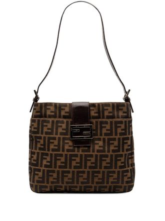 Fendi sac port&eacute; &eacute;paule (2000-2017) - Marron