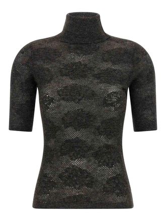 Brunello Cucinelli Pull Col Rond - Marron