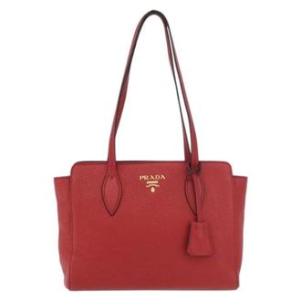 Prada Sac bandouli&egrave;re vintage en cuir pr&eacute;-poss&eacute;d&eacute; - Femme - Pre-owned - Rouge - Taille: ONE Size