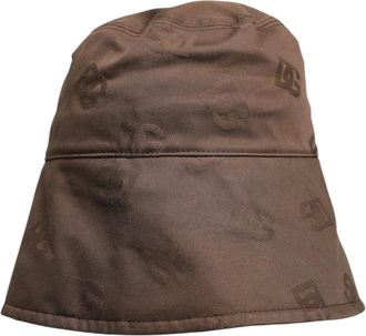 Dolce & Gabbana unisex, Accessoires, Brun, Taille: ONE Size Bucket Hat