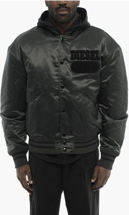 Diesel Nylon Bomber Jacket J-BULC-78 with Embossed Logo size Xxl