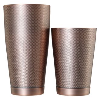 Barfly Diamond Lattice Shaker Set, Antik Kupfer