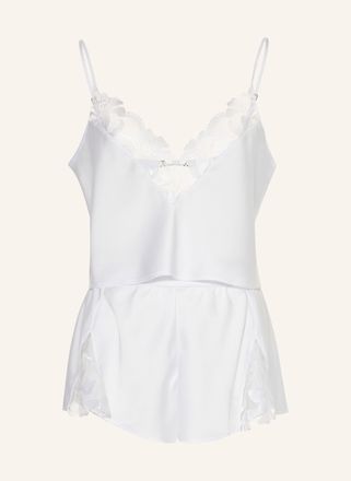 Bluebella Shorty-Schlafanzug Leonora Aus Satin weiss