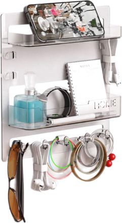 Generic Schwebende Küchenregale für Schlafzimmer, schwebende Regale | Wandstick auf dem Rack für Wohnzimmer | Wand-Organizer für Fernbedienung, Telefon, Gläse