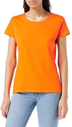 Fruit Of The Loom Ss129m - T-Shirt - - - - Manches Courtes - Femme - Arancione - XL (Taille fabricant: 16)