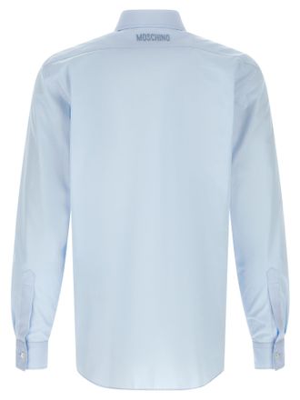 Moschino Mens Blue Cotton Blouse