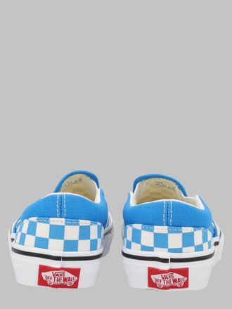 Vans Checkered Canvas Slip-On Sneakers - Blue