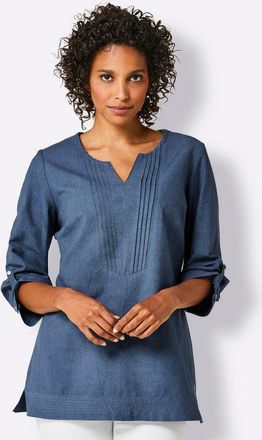 Création L Klassische Bluse Leinenbluse