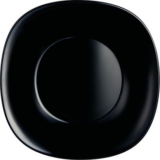 Luminarc Dajar Suppenteller 21 cm Carine Luminarc, Glas, Schwarz, 21 x 21 x 3,5 cm